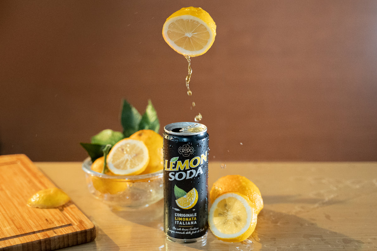 Lemon Soda Limonade von Crodo 24 x 0,33l (EINWEG Dose) – Feinkost Ranieri